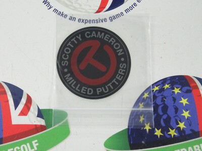 titleist scotty cameron circle t black/metallic red/blue sticker | eBay