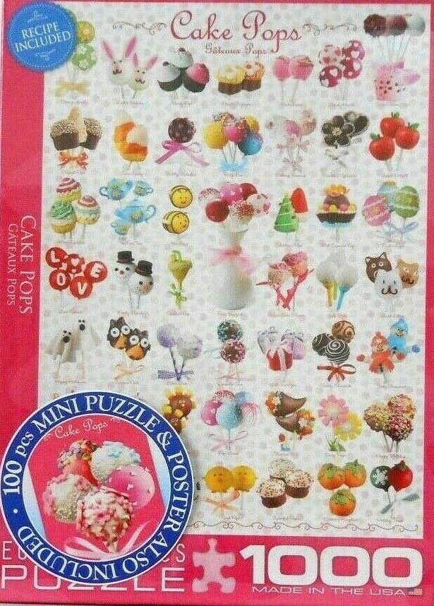Cake Pops Jigsaw Puzzle Eurographics USA Baking Sweet Collection 1000 ...