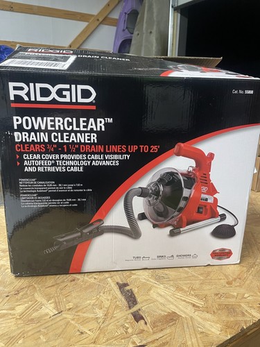 RIDGID PowerClear 120-V Drain Cleaning Snake Heavy Duty for Tubs ...