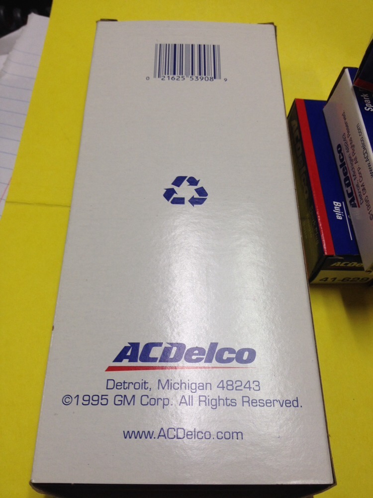 AcDelco Spark Plugs 41-629 in original box set of 4 plugs 88901233 | eBay