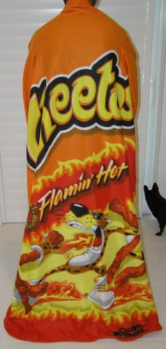 SNUGGIE CHEETOS FLAMIN HOT BLANKET WITH SLEEVES WEARABLE SOFT FLEECE ...