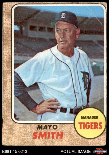 1968 Topps #544 Mayo Smith Tigers MANAGER 1 - POOR | eBay