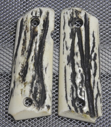 1911/Clones For Colt Large Frames Non Aged Stag Like Grips! NICE! | eBay