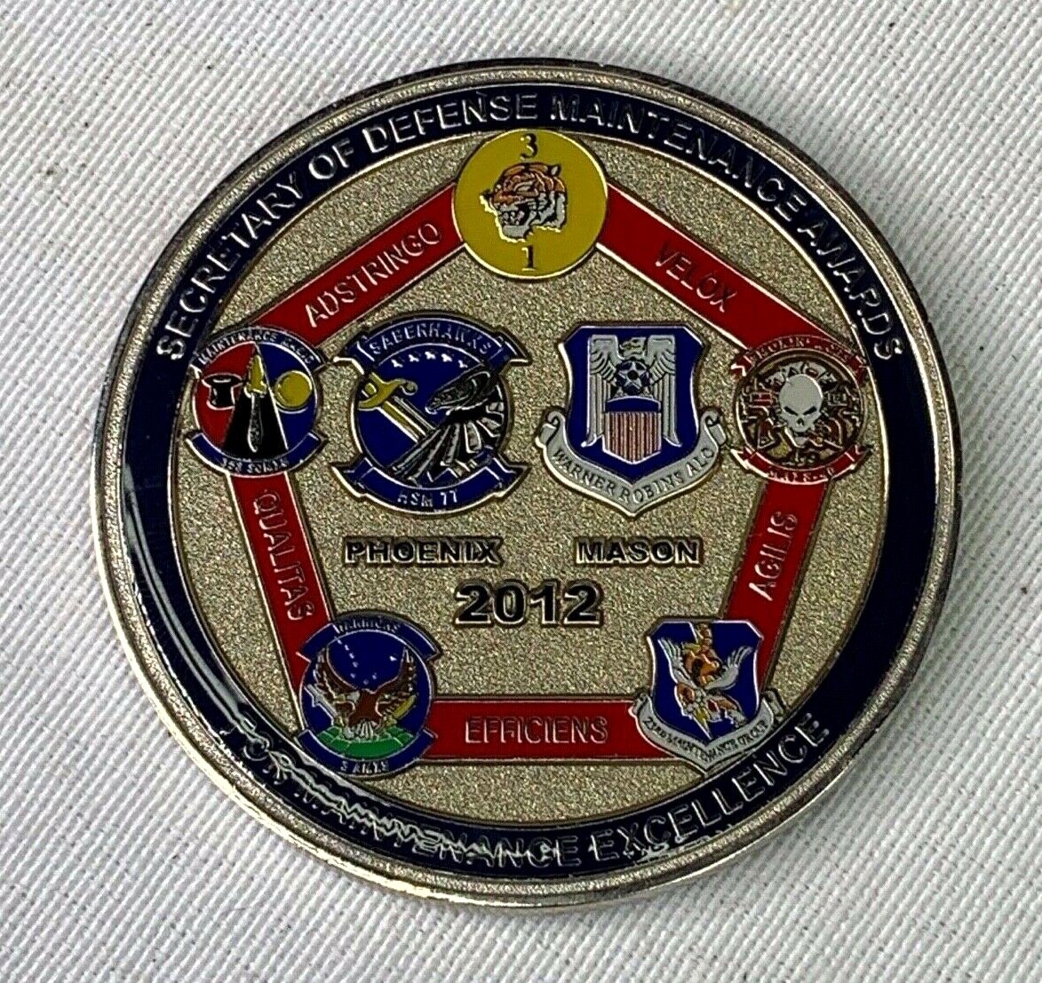 2012 Secretary Of Defense Maintenance Award Challenge Coin | eBay