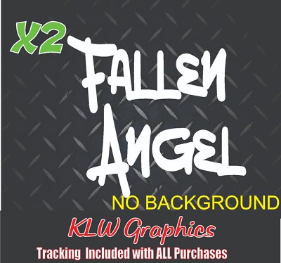 Fallen Angel Girl Truck evil hell demon Vinyl Car Window Decal Bumper ...