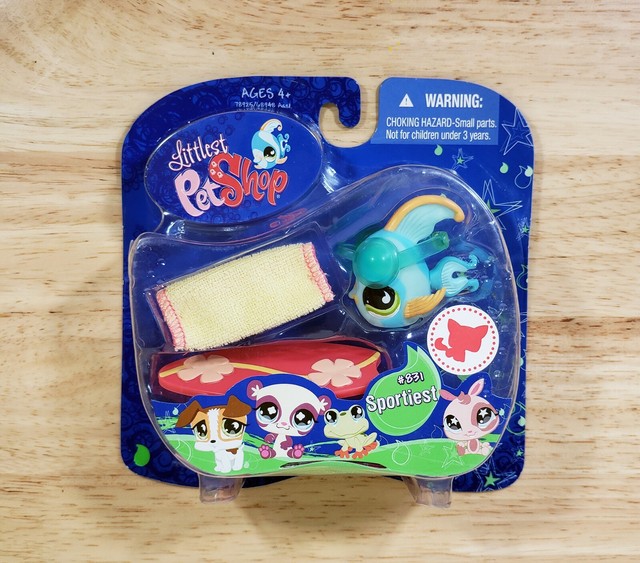 2007 Hasbro Littlest Pet Shop LPS Blue Yellow Angelfish Angel Fish #831 ...