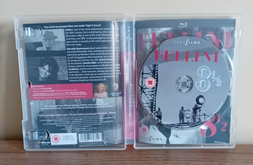 8 1/2 Blu-ray (Federico Fellini, Cult Films, 1963 Italian Movie) Mint ...