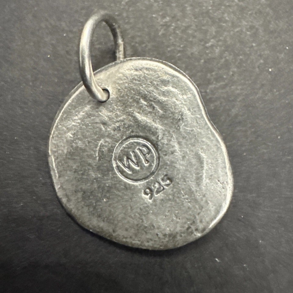 Waxing Poetic Sterling Silver Brass Rivet Insignia Charm "J” Lg ...