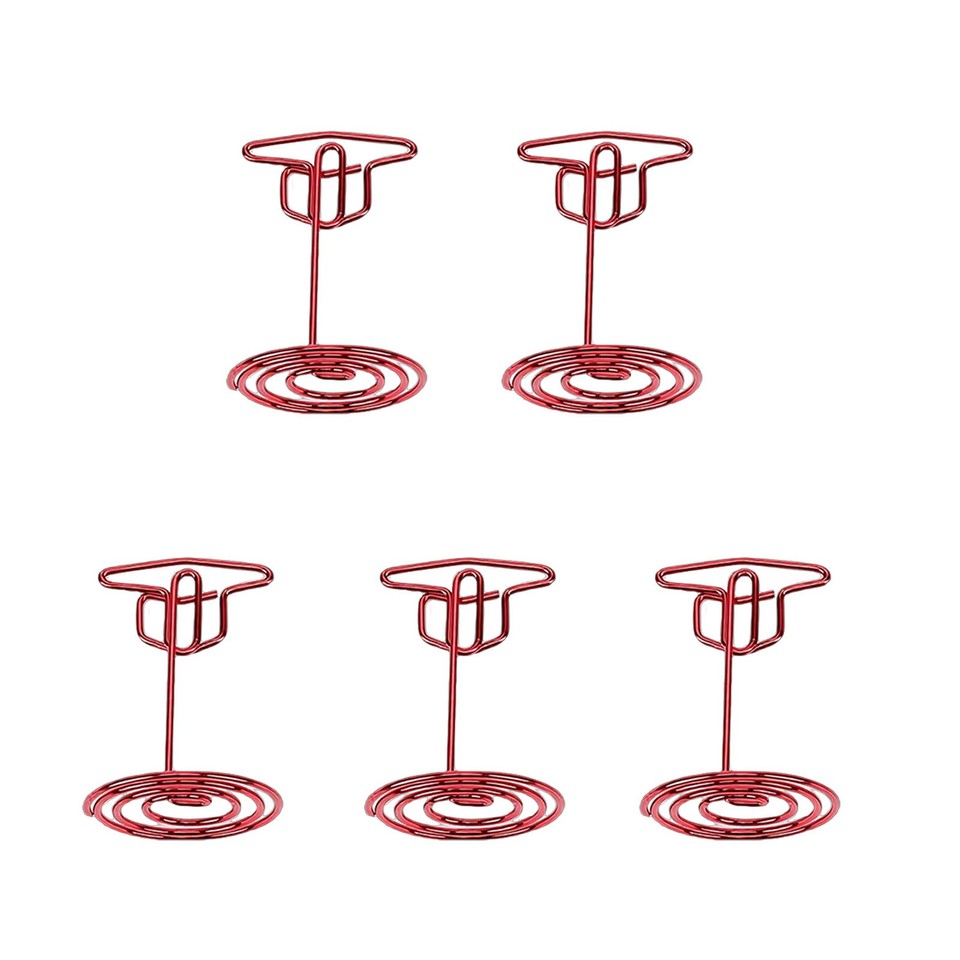 50mm Tall Red Photo Clip Stand 20 Pcs Graduation Cap Table Number ...