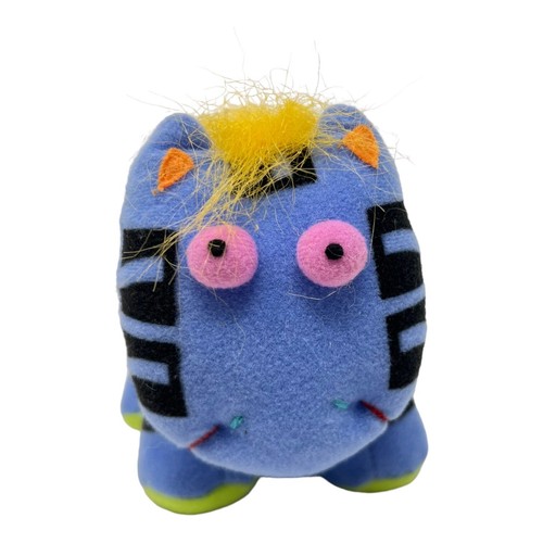 Hallmark Crayola Zebra Plush 2001 Stuffed Animal Yellow Blue Black ...