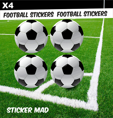 FOOTBALL STICKERS Set x4 70mm ENGLAND WEMBLEY Gloss Vinyl ( HIGH ...