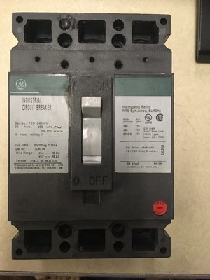 Circuit Breakers - Electric Ge Type Ted Circuit Breakers