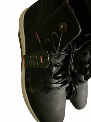 LEVIS MEN'S FLETCHER BLACK HIGHTOP SNEAKER | eBay