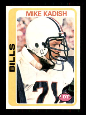 1978 Football Topps Mike Kadish Buffalo Bills #148 1 | eBay