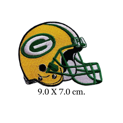 Green Bay Packers NFL Yellow 9.0x7.0cm Patches Logo Iron on, sewing on ...