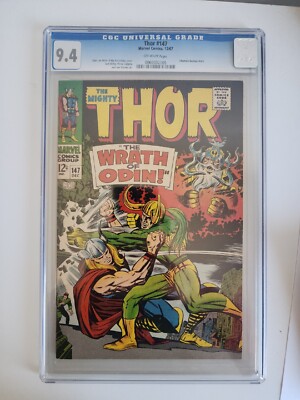 THOR 147 CGC 9.2 OLD LABEL LOKI | eBay