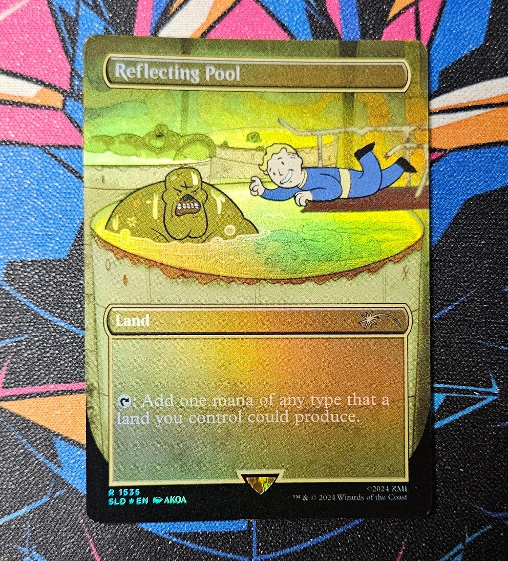 Reflecting Pool NM Rainbow Foil MTG Secret Lair Fallout Points of ...