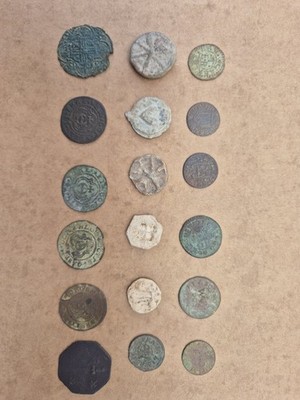 Jettons,lead tokens And 17th Century tokens | eBay UK