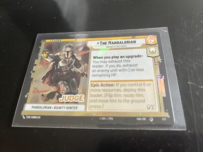 SWU - The Mandalorian Leader JUDGE Foil - Star Wars Unlimited | eBay