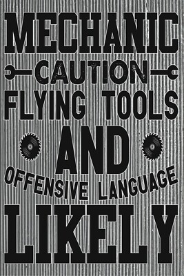 Mechanic Caution Flying Tools - Aluminium Metal Sign Plaques plate ...