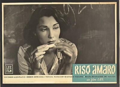 Riso Amaro 1948 Fotobusta 35*50 Original Movie poster V.Gassmann,S.Mangano | eBay