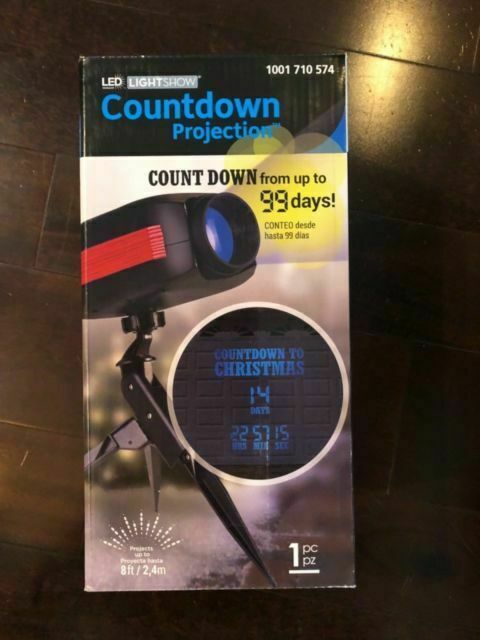 Gemmy LED Lightshow Light with Ground Stake and Tripod 99-Days Xmas ...