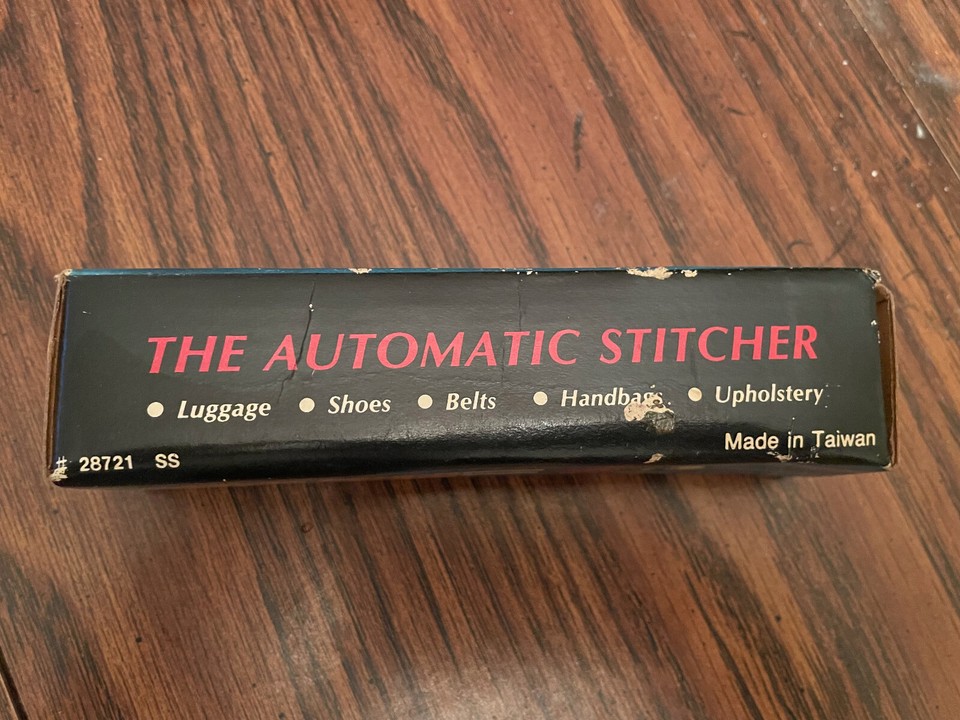 VINTAGE! THE AUTOMATIC STITCHER w/NEEDLES & INSTRUCTIONS IN BOX | eBay