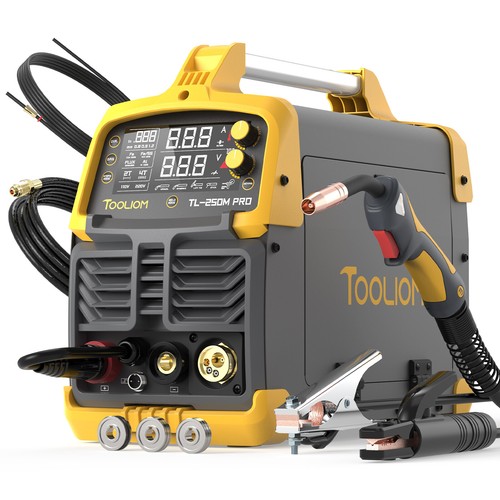 Aluminum MIG Welder 250A 110V/220V Gas/Gasless Flux MIG/Lift TIG/Stick ...