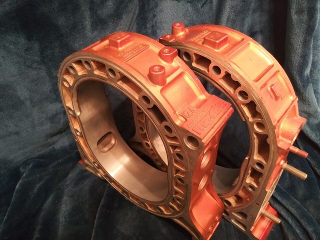 MAZDA ROTARY 12a rotor housings large bridgeport with exhaust porting ...