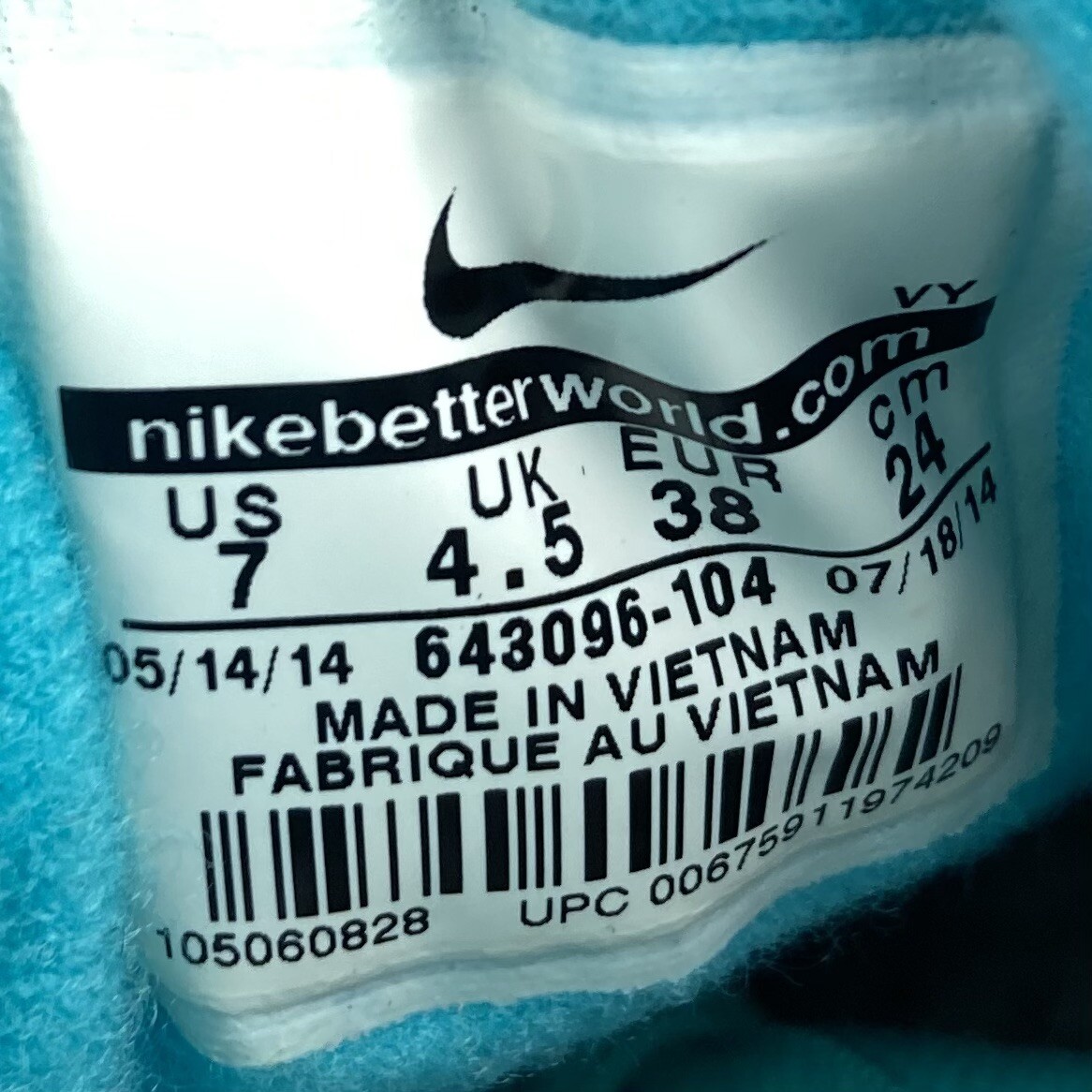 Nike Women’s Core Flex 2 White & Teal Athletic Training Shoes Size 7.0 ...