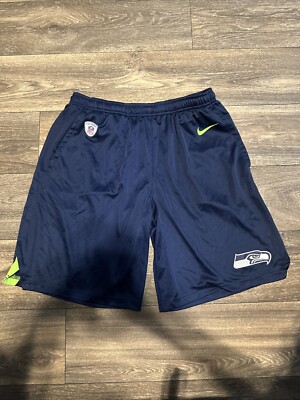 Nike NFL Equipment Seattle Seahawks Shorts Men’s Large Pockets #D | eBay