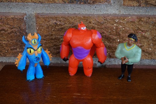 FIGURE Disney BIG HERO 6 Lot PLAY Set Mini Toy FRED Wasabi BAYMAX Red ...