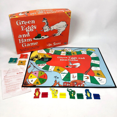 VTG Dr Seuss GREEN EGGS AND HAM Board Game by University Games Ages 4 ...