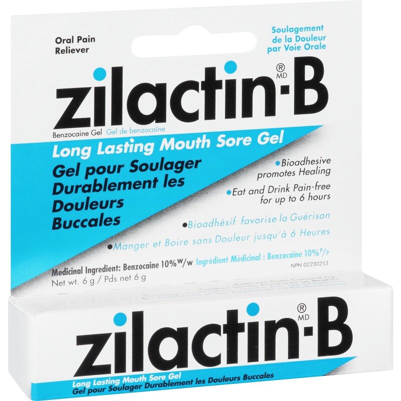 ZILACTIN B COLD SORE GEL .25 OZ canker sores mouth sores | eBay
