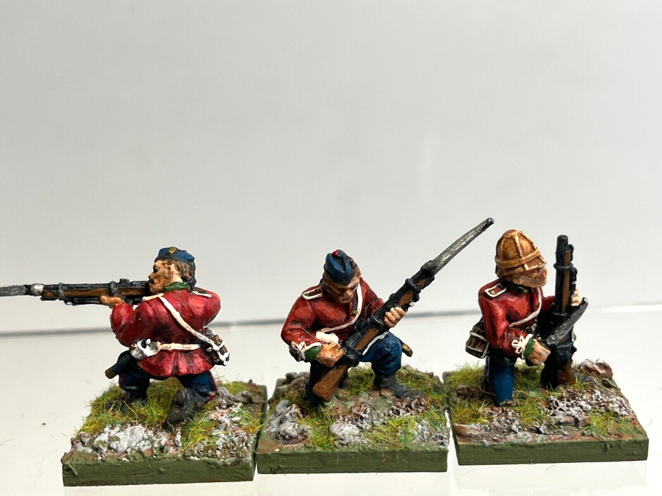 28MM Zulu War PAINTED 24th Regiment of Foot British Infantry Black Tree ...