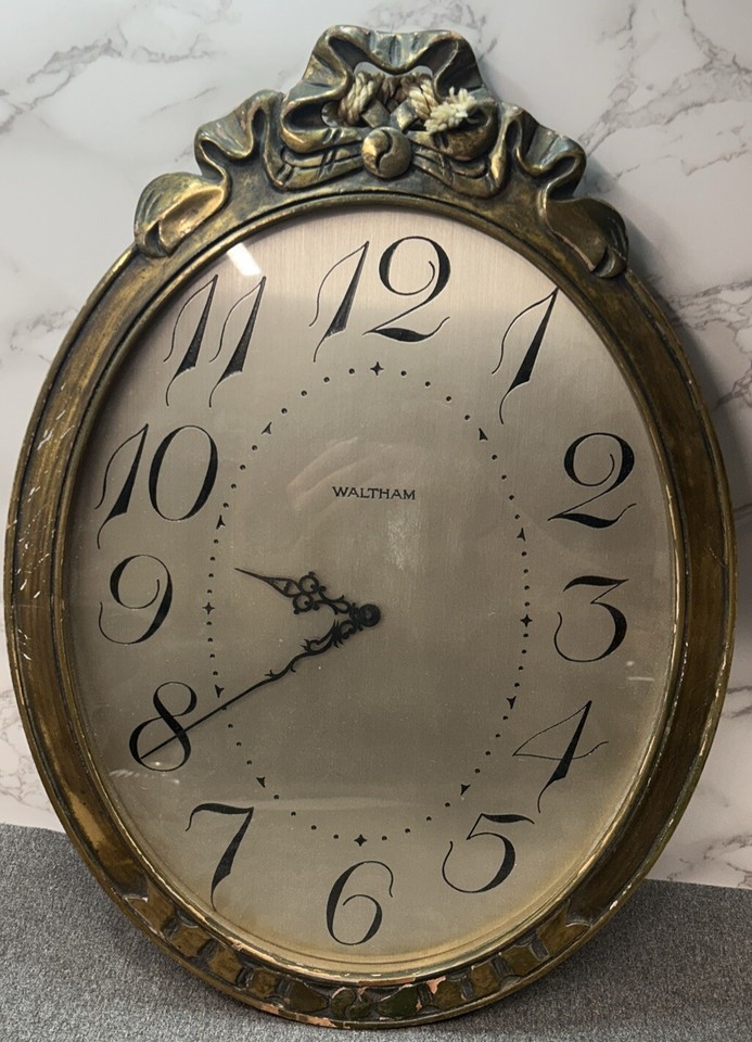Rare Waltham Antique Wall Clock 1920-23 Victorian Style Waltham Needs ...