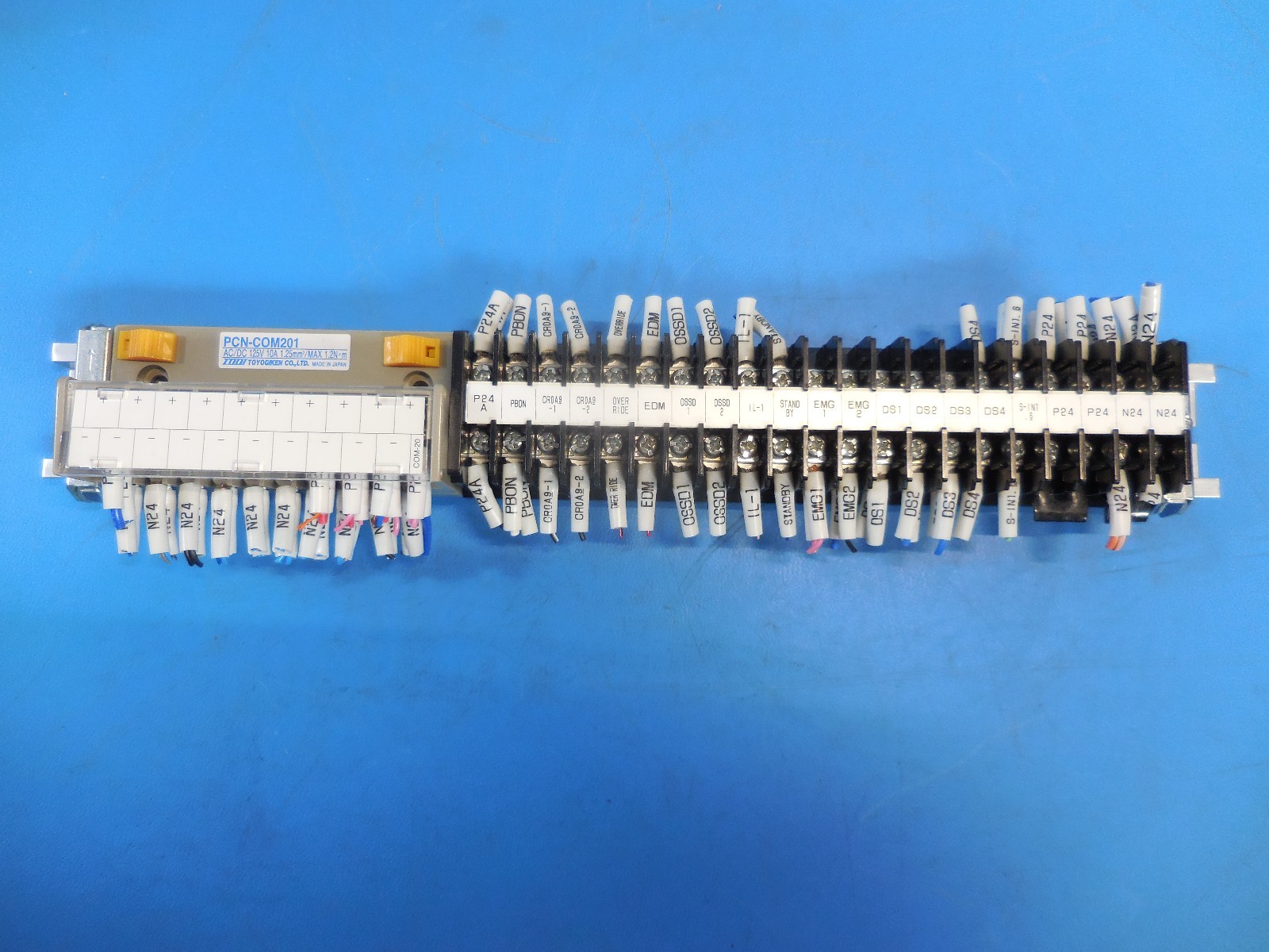 Toyogiken PCN-COM201 Terminal Block 125V on Rail with 42-Postion ...