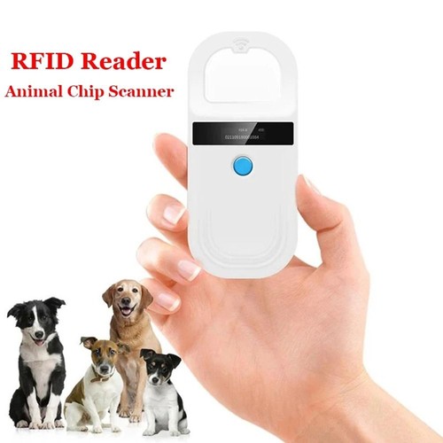 134.2KHz 125kHz Cat Dog Microchip Scanner Pet ID Reader Animal RFID ...