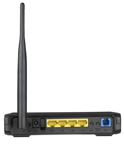 ASUS DSL-N10 2-in-1 Modem & Wireless-N Router Black, 5DBi Coverage ...