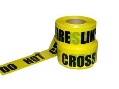 Thick 2.4 Mil Yellow Fire Line Do Not Cross Tape 3 inch X 1000 feet | eBay