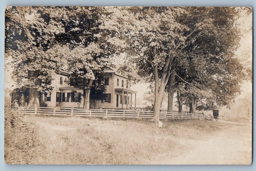Stepney Depot Connecticut Postcard RPPC Photo Dak Lawn Monroe House ...