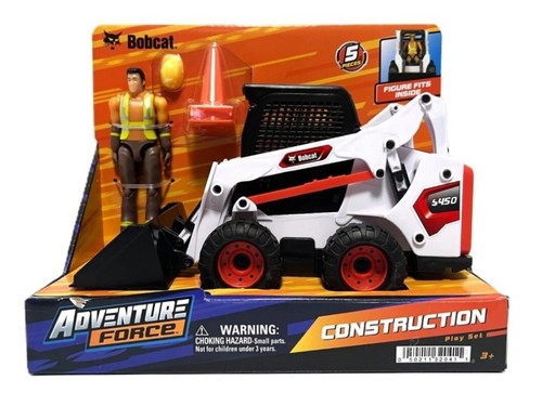 Adventure Force Construction Red & White Bobcat Skid Steer Loader Toy ...