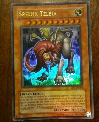 1996 Holographic Sphinx Teleia Yu-Gi-Oh! | eBay