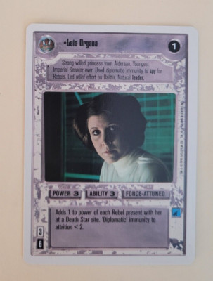 Leia Organa WB Star Wars CCG Premiere Unlimited SWCCG Rare | eBay
