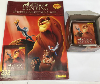 1995 Panini Disney The Lion King Stickers Album + 41 Stickers Packs/6 ...
