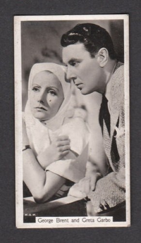 George Brent & Greta Garbo Vintage 1937 Sinclair Cigarettes Film Movie ...