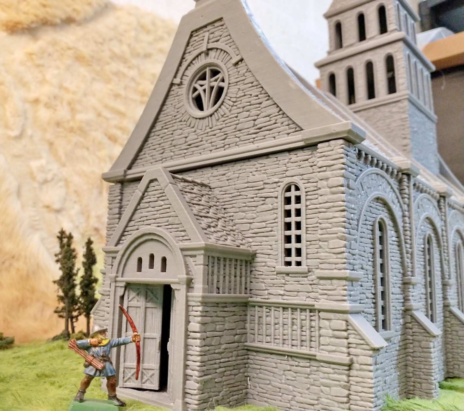 Greendale Church of the Dale 28mm Village Terrain D&D Warhammer Bolt ...