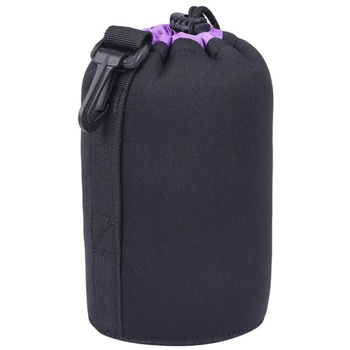 Neoprene Camera Lens Pouch Drawstring Waterproof Shockproof Soft Bag (L ...