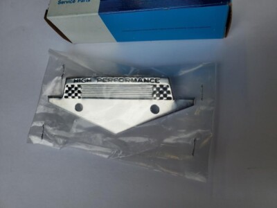 1963-66 NOS Mustang COMET FALCON High Performance CHROME BADGE Fender ...