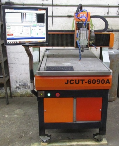 JCUT-6090 A CNC milling, router machine with water cooled router. Used ...